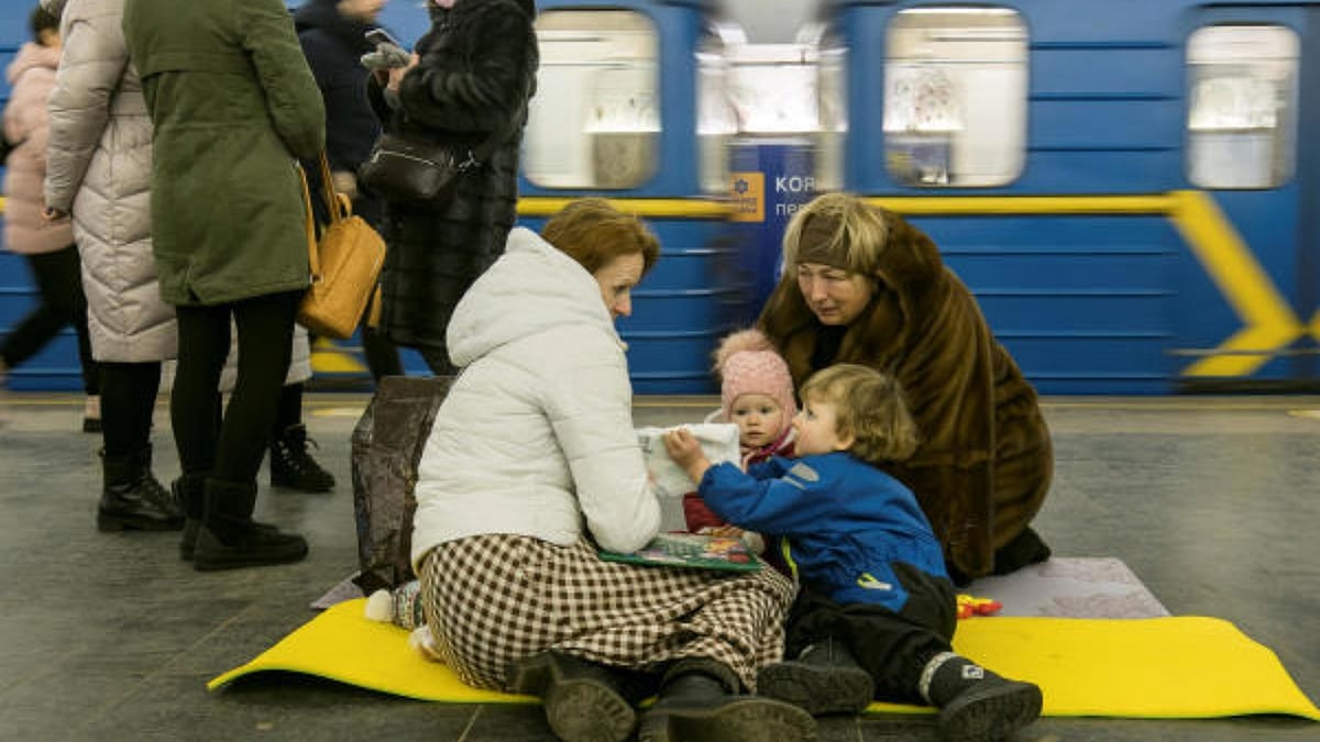 Russian forces strike Ukraine, air raid sirens wail across the country