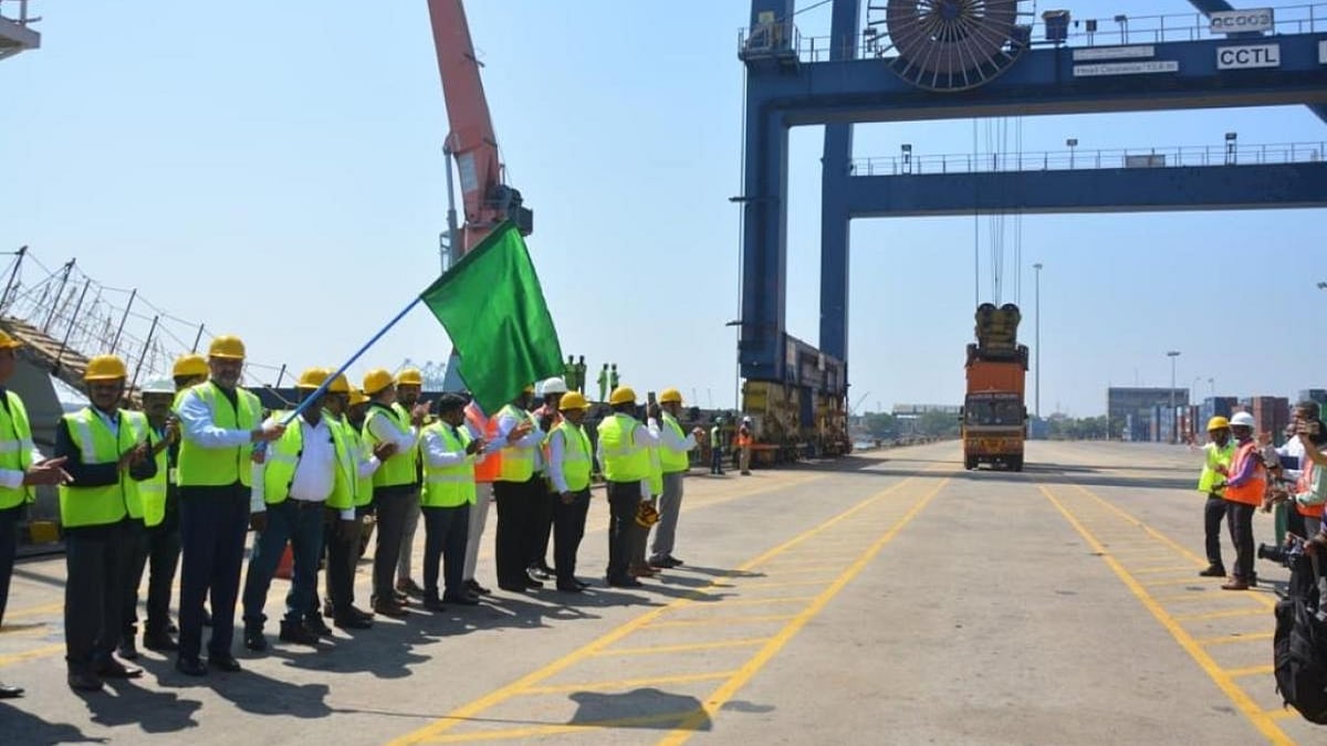 Container feeder service launched between Chennai, Puducherry ports
