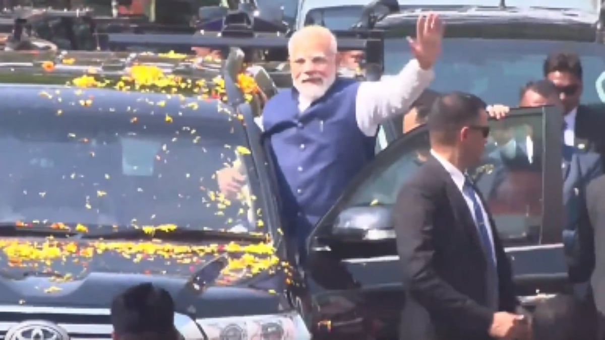 PM Modi holds massive road-show in poll-bound Karnataka