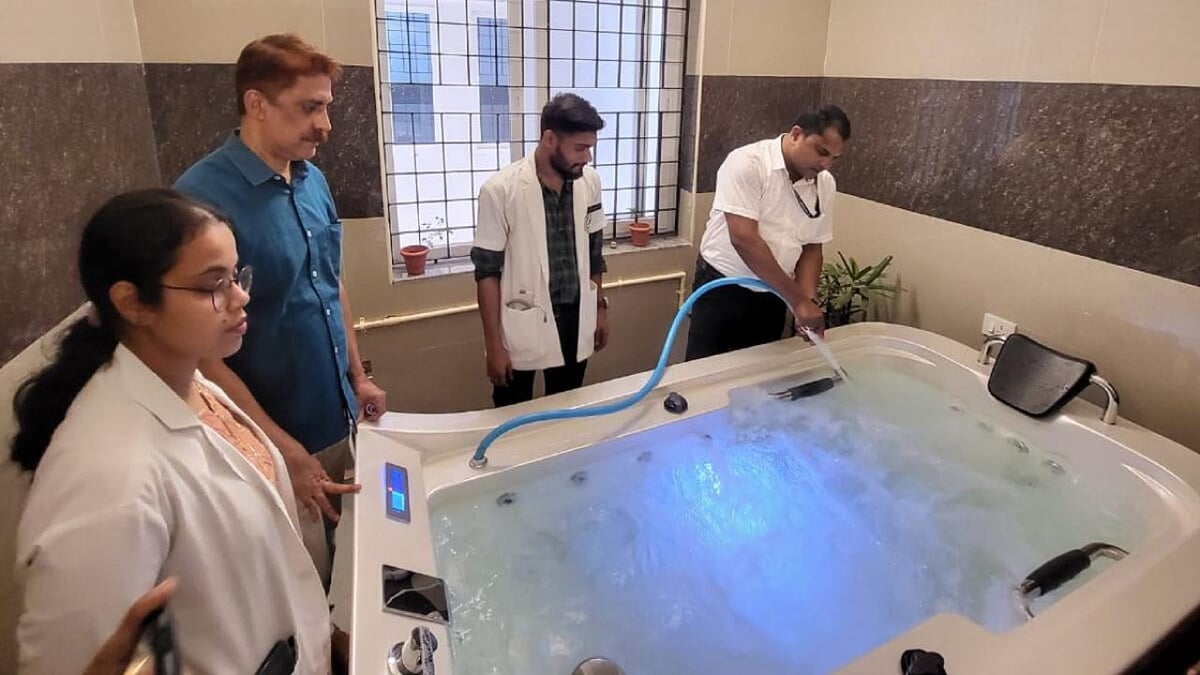 Govt Ayush Hospital gets hydrotherapy facility