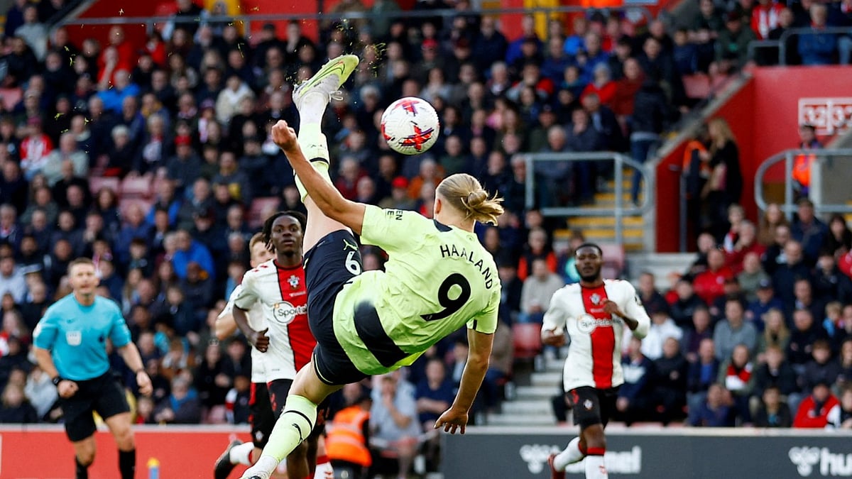 Haaland scissor-kick lights up Man City's big win over Southampton in EPL