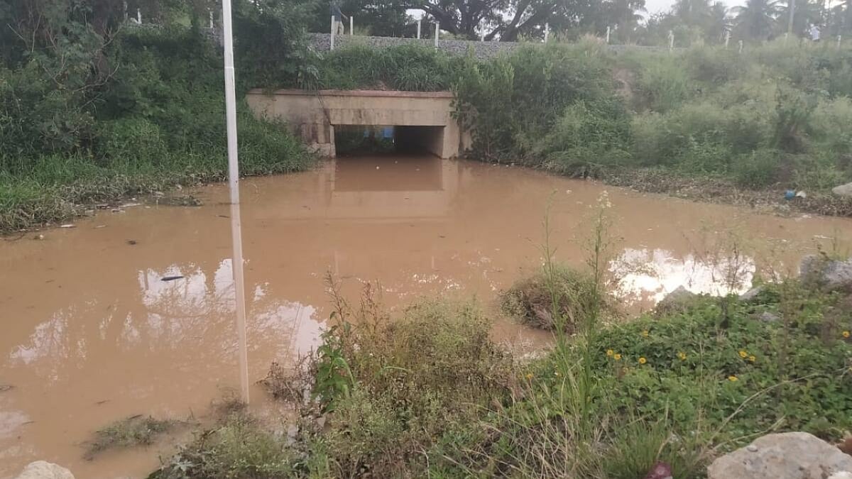 Bengaluru: Waterlogged underpass slows down traffic on Panathur ...