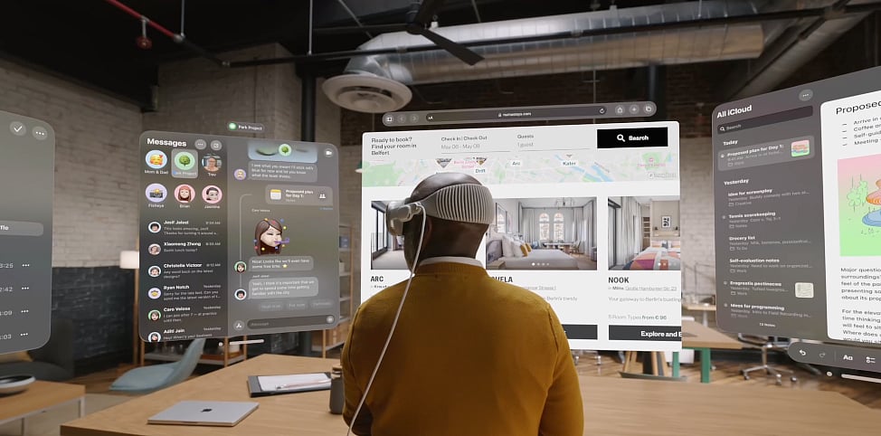 Apple offers sneak peek at Vision Pro apps, 150 plus 3D movies will be ...