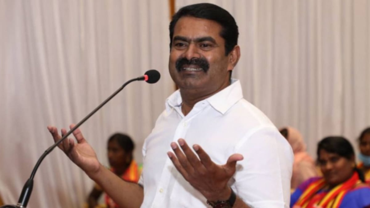 NTK chief Seeman booked for 'provocative' comments on Periyar