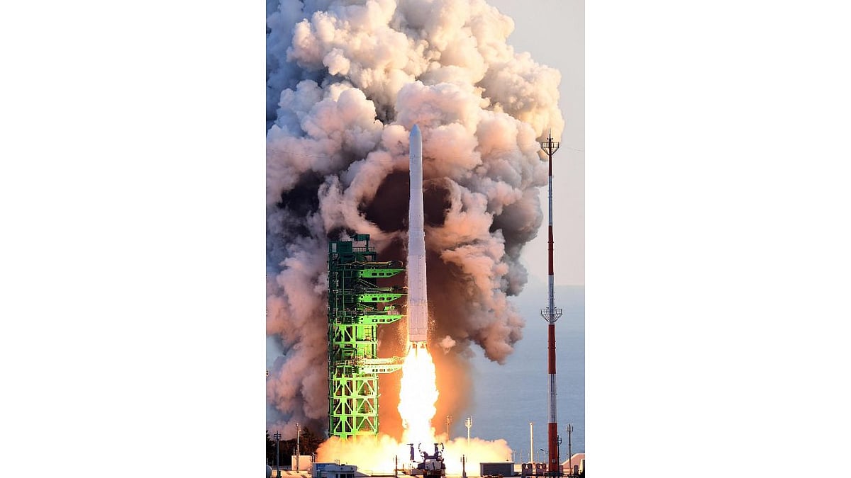 South Korea launches first domestic space rocket, Nuri
