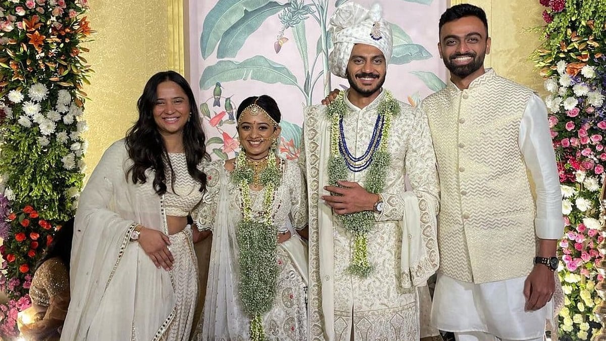 In Pics | Cricketer Akshar Patel marries girlfriend Meha Patel in a ...