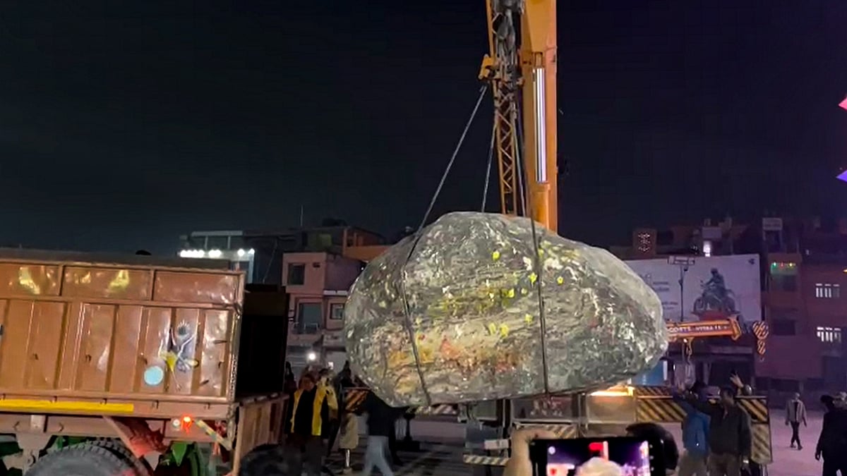 Shaligram stones from Nepal reach Ram Janmabhoomi; see pics