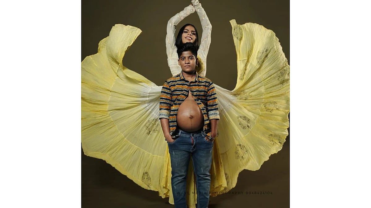 Pictures of first trans man's pregnancy go viral