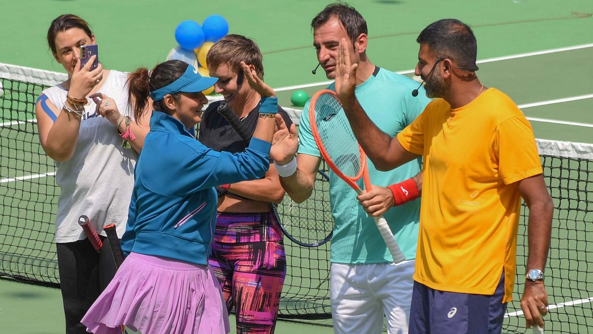 In Pics: Sania Mirza plays farewell match in Hyderabad