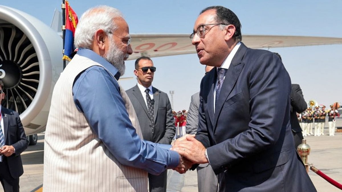In Pics | PM Modi arrives in Cairo for his first State visit to Egypt