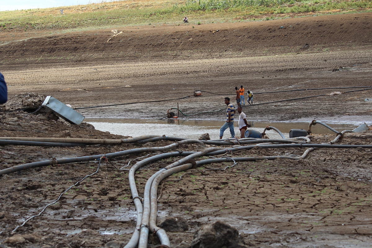 Silted lakes, water-intensive crops worsen the crisis