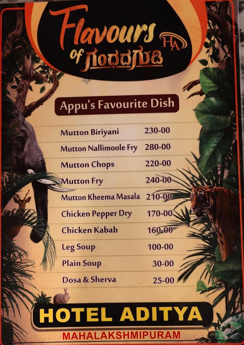 Hotels dish out Appu's favourites in tribute to actor