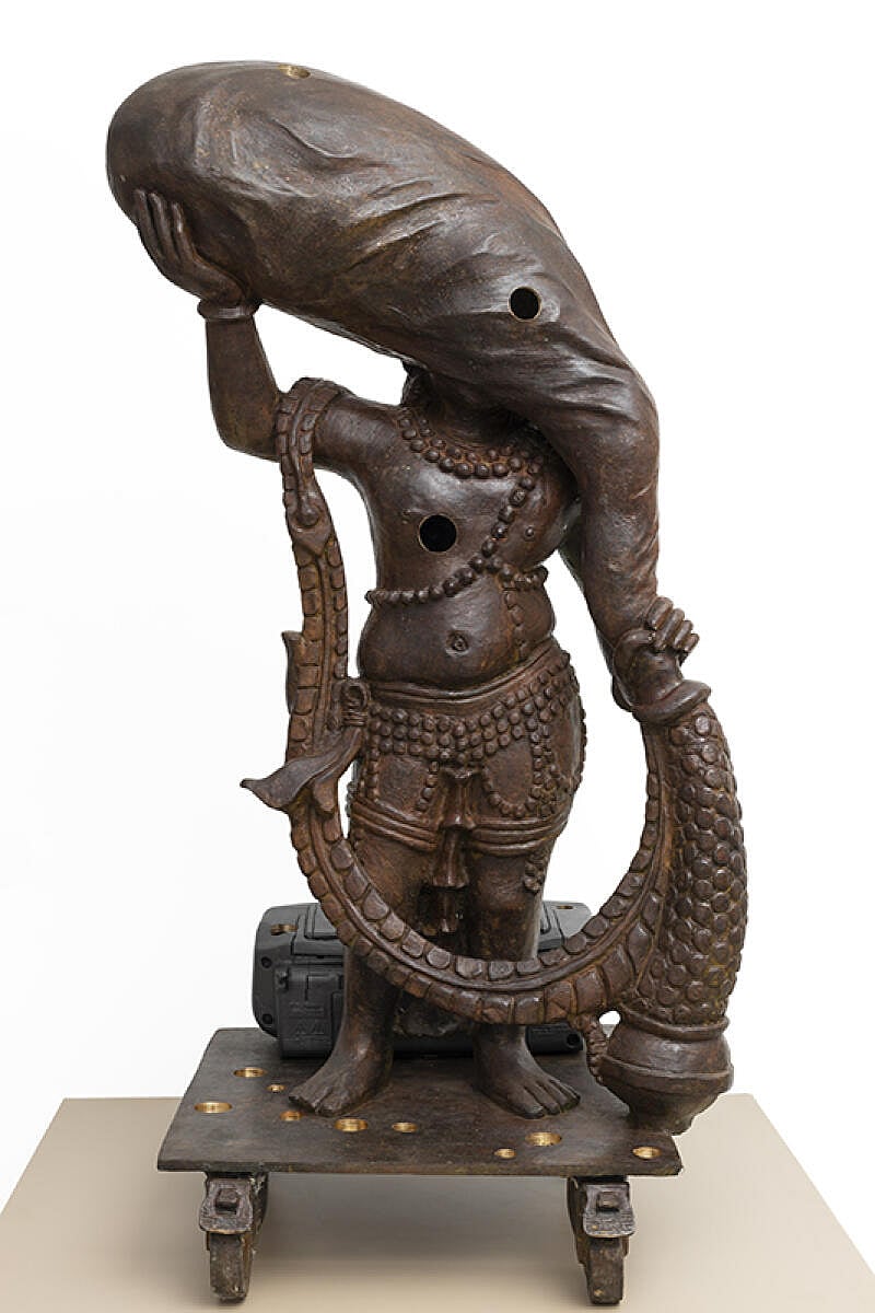 Art that juxtaposes AI and mythology