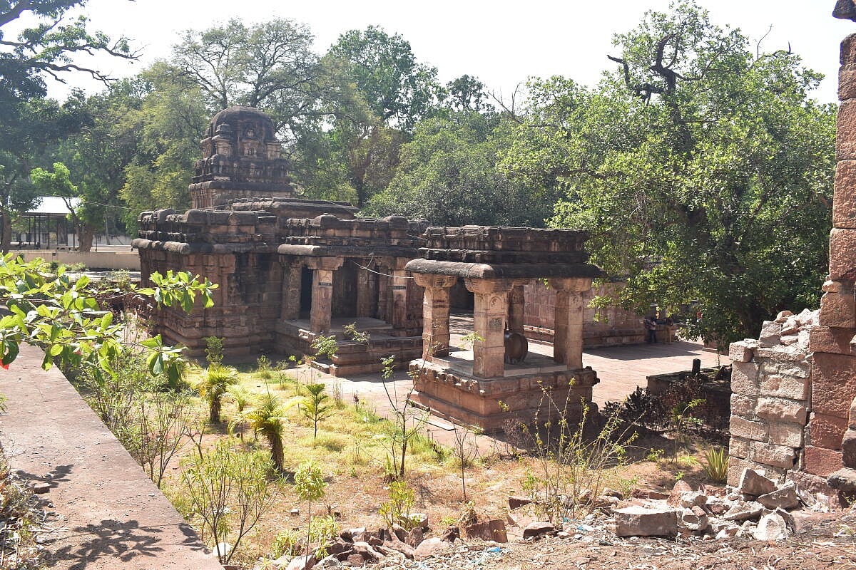 A cliff-temple at Mahakuta