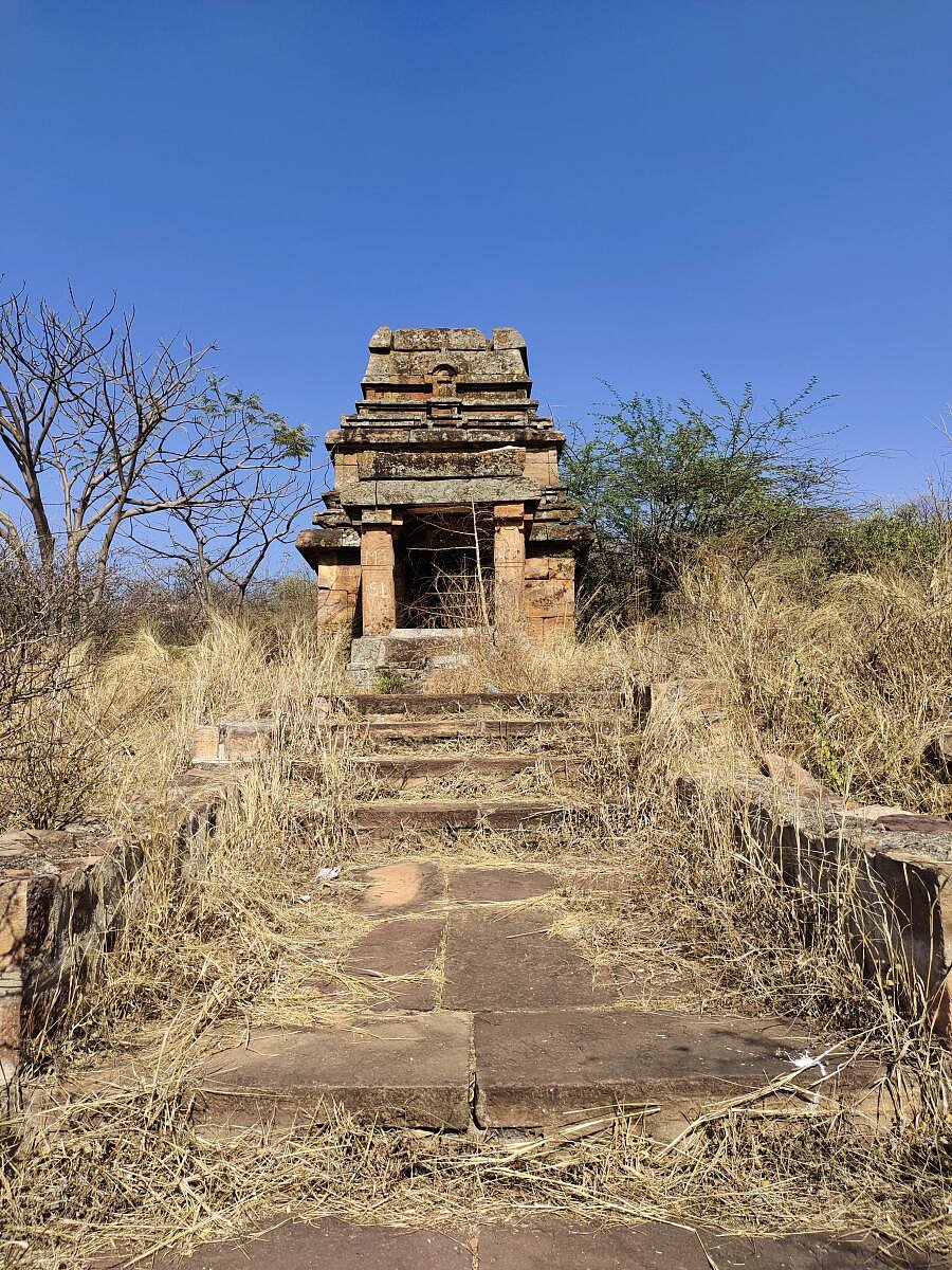 A cliff-temple at Mahakuta