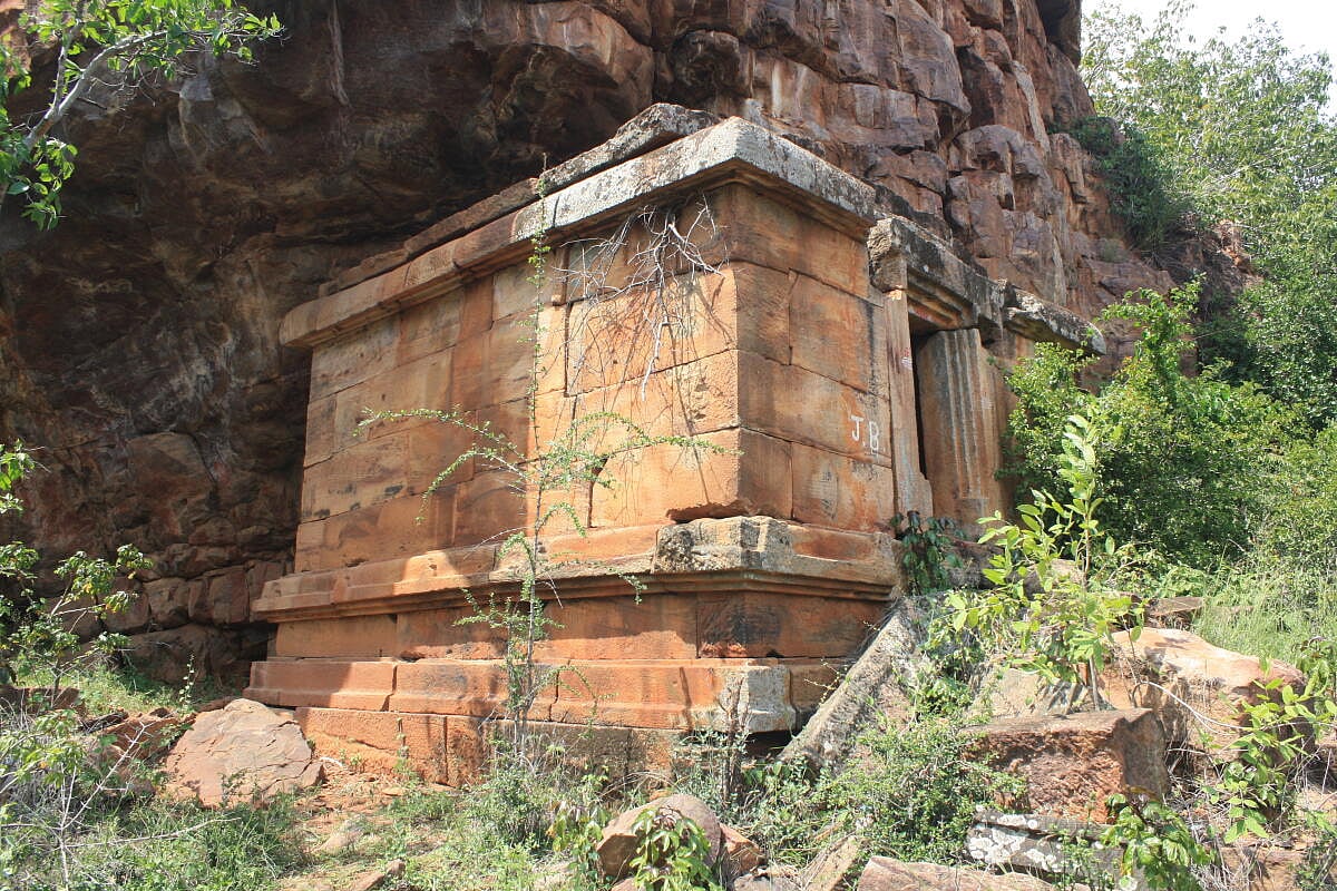 A cliff-temple at Mahakuta