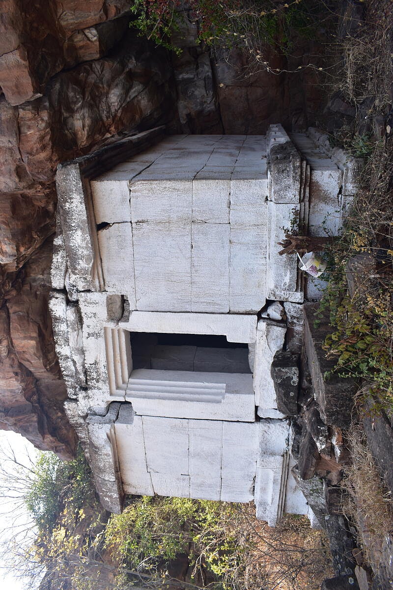 A cliff-temple at Mahakuta